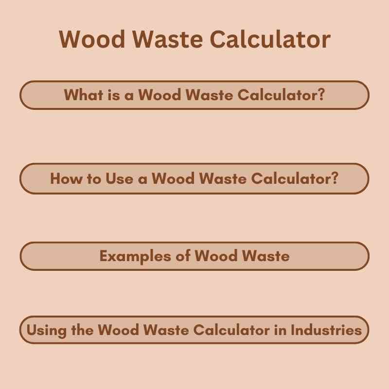 Wood Waste Calculator: Maximize Efficiency and Reduce Costs