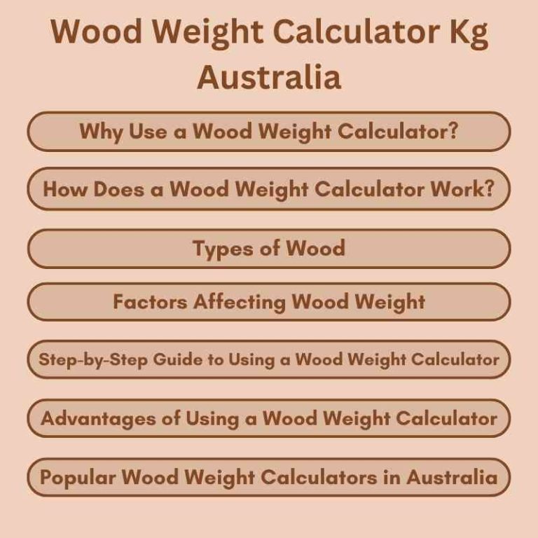 Wood Weight Calculator Kg Australia: Simplify Your Timber Projects