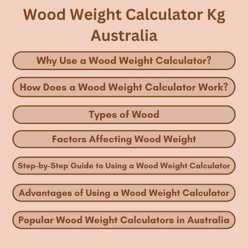 Wood Weight Calculator Kg Australia: Simplify Your Timber Projects