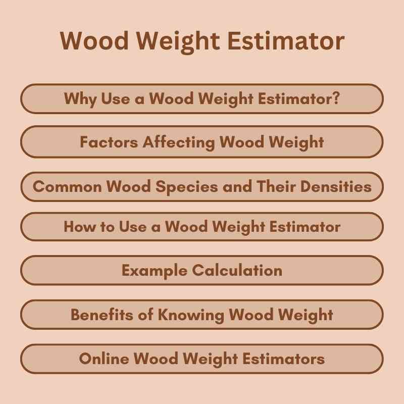 Wood Weight Estimator: Calculate Timber Load Effortlessly