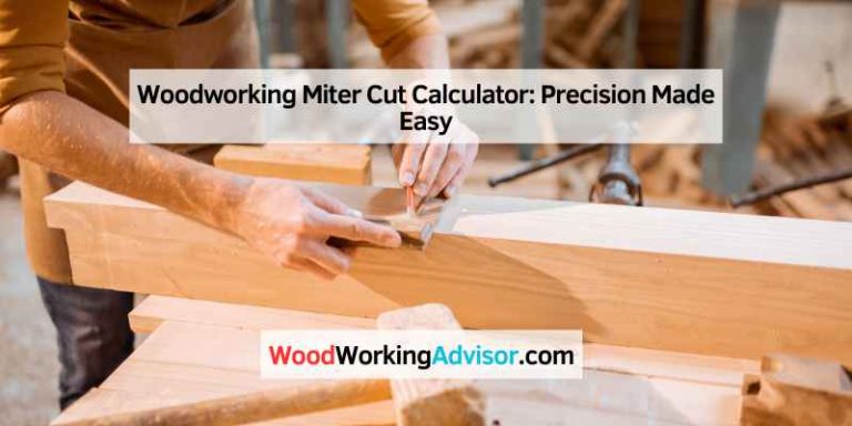 Woodworking Miter Cut Calculator: Precision Made Easy