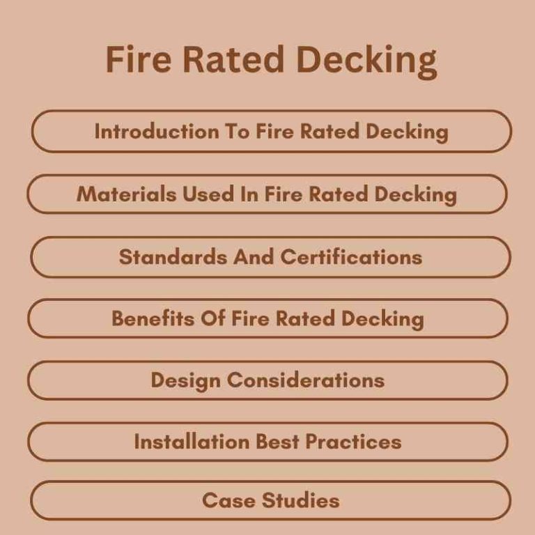 Fire Rated Decking: Ensuring Safety and Style for Homes