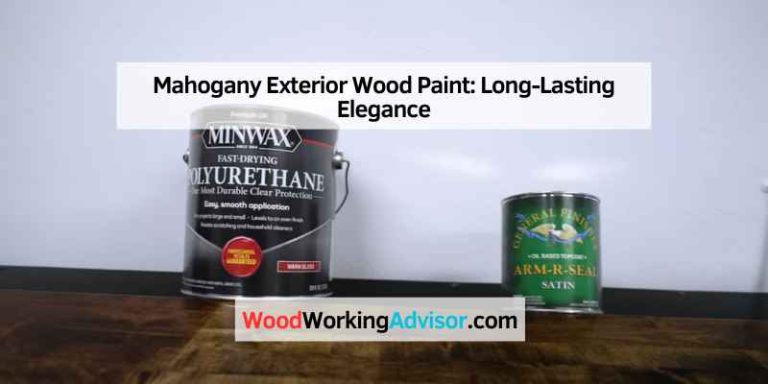 Mahogany Exterior Wood Paint: Long-Lasting Elegance