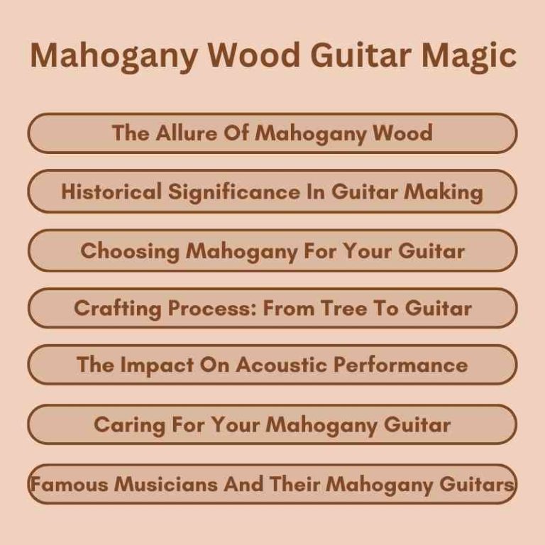 Mahogany Wood Guitar Magic: Strumming with Elegance