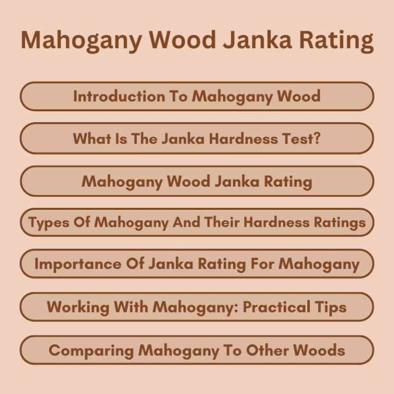 Mahogany Wood Janka Rating: Unveiling Hardness Facts