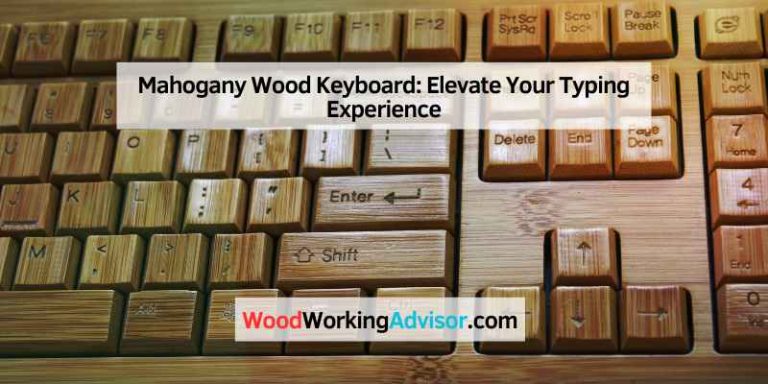 Mahogany Wood Keyboard: Elevate Your Typing Experience