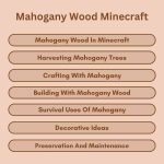 Mahogany Wood Minecraft: Crafting & Building Essentials