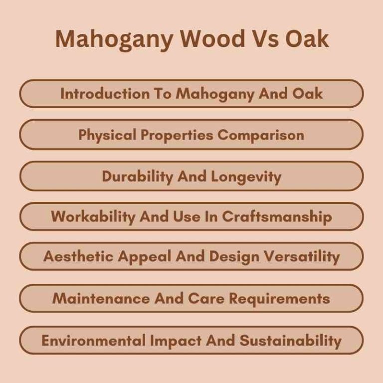 Mahogany Wood Vs Oak: Choosing the Timeless Classic