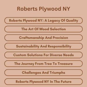 Roberts Plywood NY: Crafting Excellence in Wood