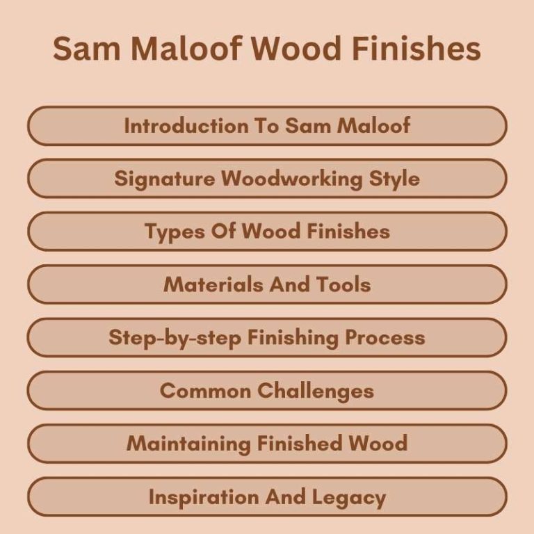 Sam Maloof Wood Finishes: Mastering the Art of Fine Craftsmanship