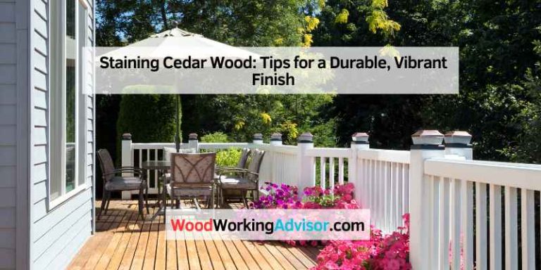 Staining Cedar Wood: Tips for a Durable, Vibrant Finish