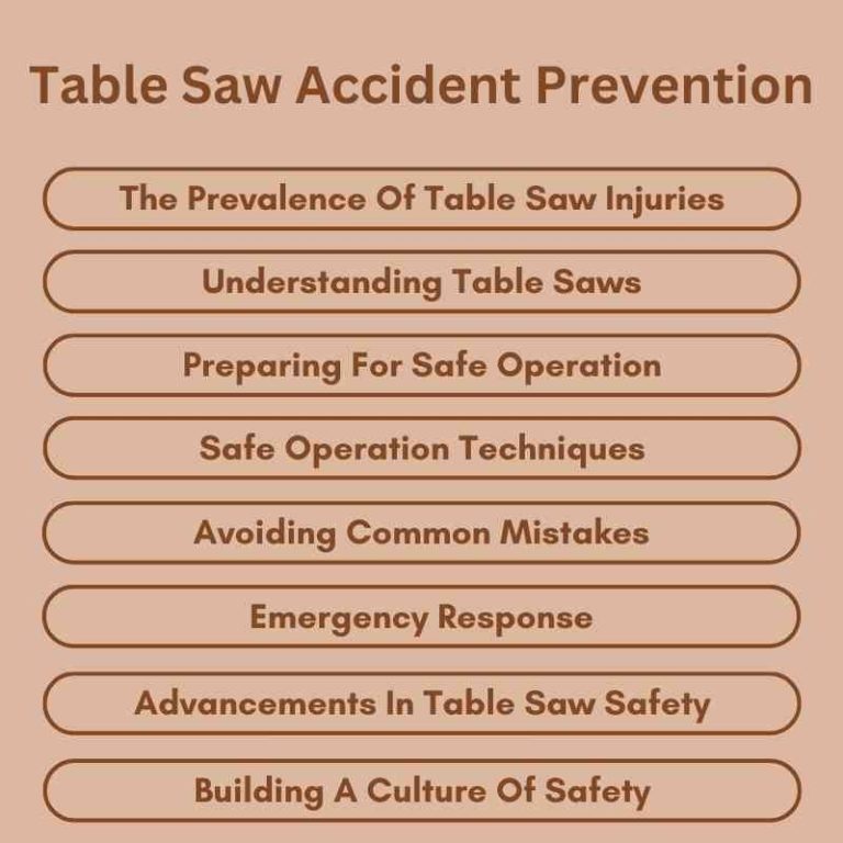 Table Saw Accident Prevention: Essential Safety Tips