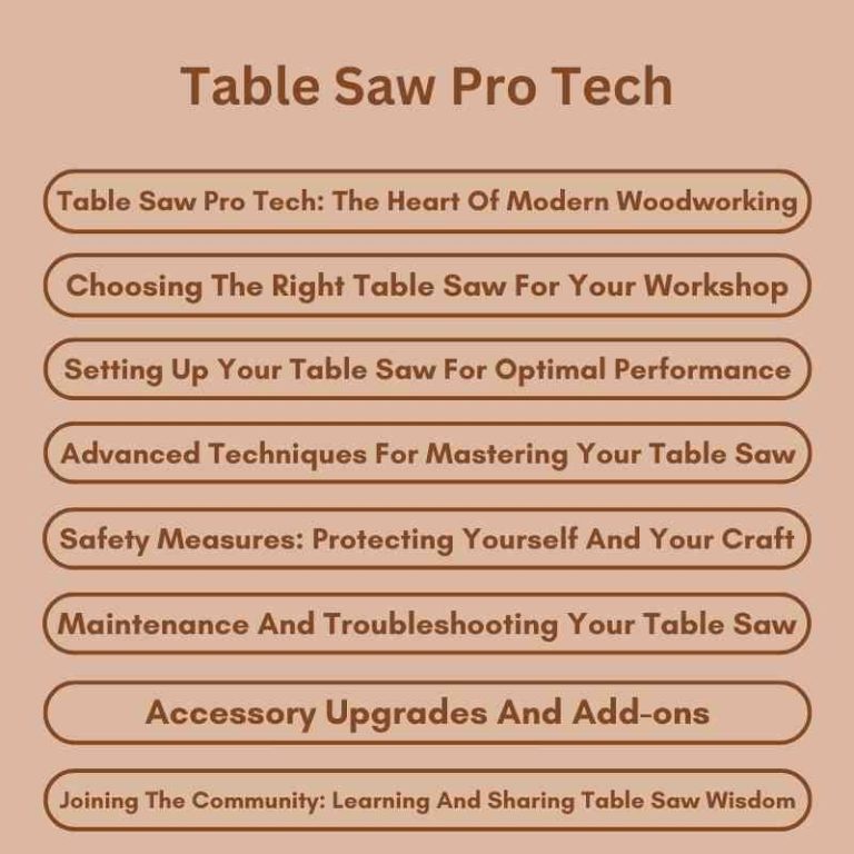 Table Saw Pro Tech: Unleash Cutting-Edge Precision!