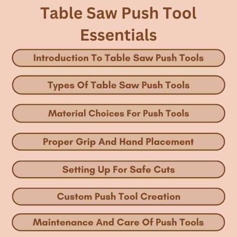 Table Saw Push Tool Essentials: Boost Your Woodworking Safety