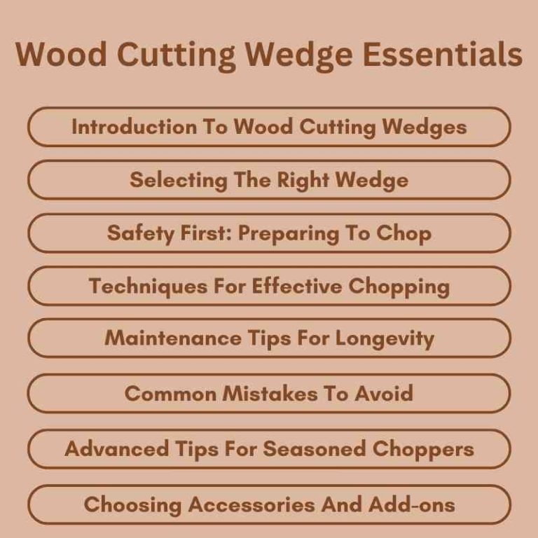 Wood Cutting Wedge Essentials: Maximize Your Chopping