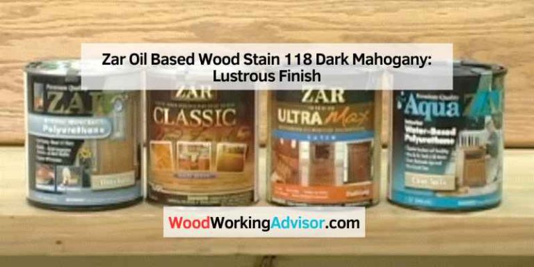 ZAR Oil Based Wood Stain 118 Dark Mahogany: Lustrous Finish