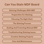 Can You Stain MDF Board? Unlock the Secrets!