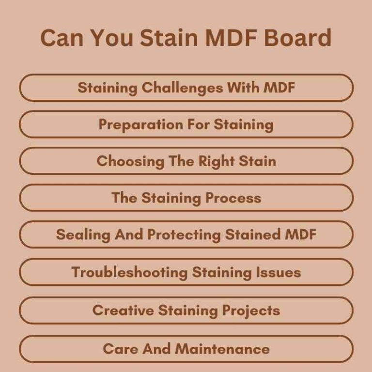 Can You Stain MDF Board? Unlock the Secrets!