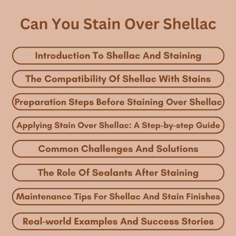 Can You Stain Over Shellac? Unlock the Secrets!
