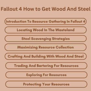 Fallout 4 How to Get Wood And Steel: Quick Farming Tips