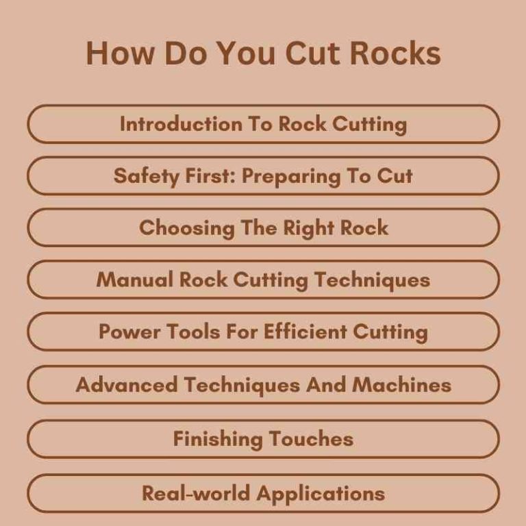 How Do You Cut Rocks: Expert Techniques Unveiled