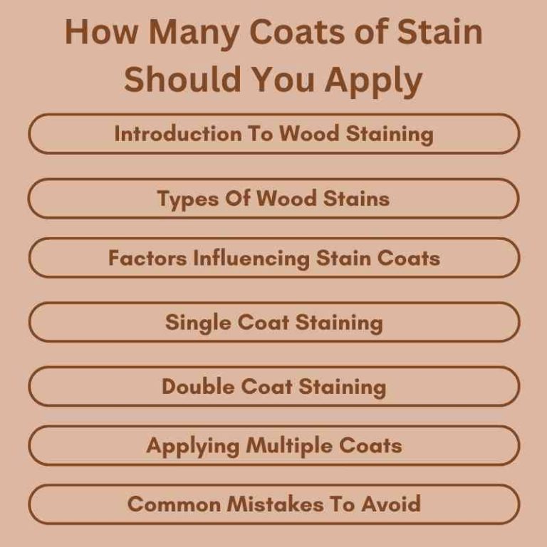 How Many Coats of Stain Should You Apply? Find Out!