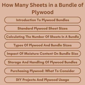 How Many Sheets in a Bundle of Plywood: Quick Guide