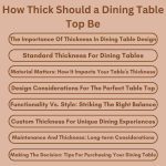 How Thick Should a Dining Table Top Be: Ultimate Guide