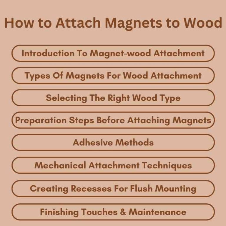 How to Attach Magnets to Wood: Simple & Strong Solutions