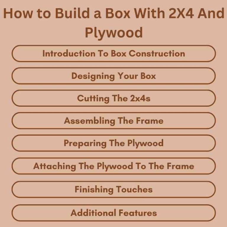 How to Build a Box With 2X4 And Plywood: Step-by-Step Guide