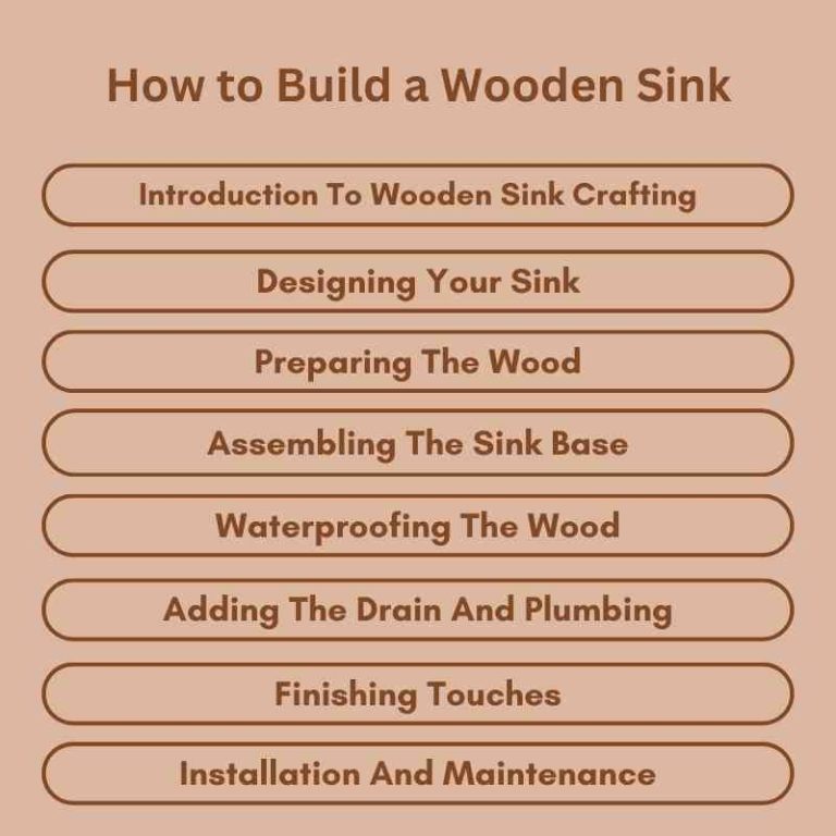 How to Build a Wooden Sink: Step-by-Step DIY Guide