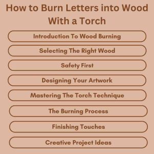 How to Burn Letters into Wood With a Torch: Ignite Your Craft!