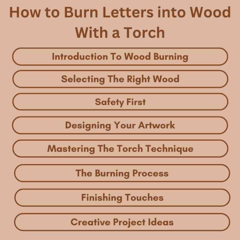 How to Burn Letters into Wood With a Torch: Ignite Your Craft!