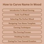 How to Carve Name in Wood: A Step-by-Step Guide