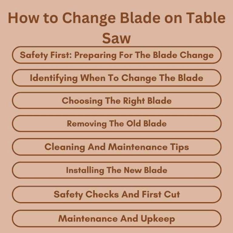 How to Change Blade on Table Saw: Quick & Safe Guide