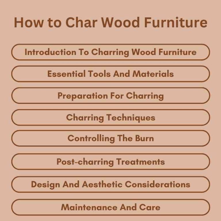 How to Char Wood Furniture: A Step-by-Step Guide