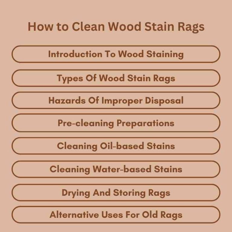How to Clean Wood Stain Rags: Quick & Safe Tips