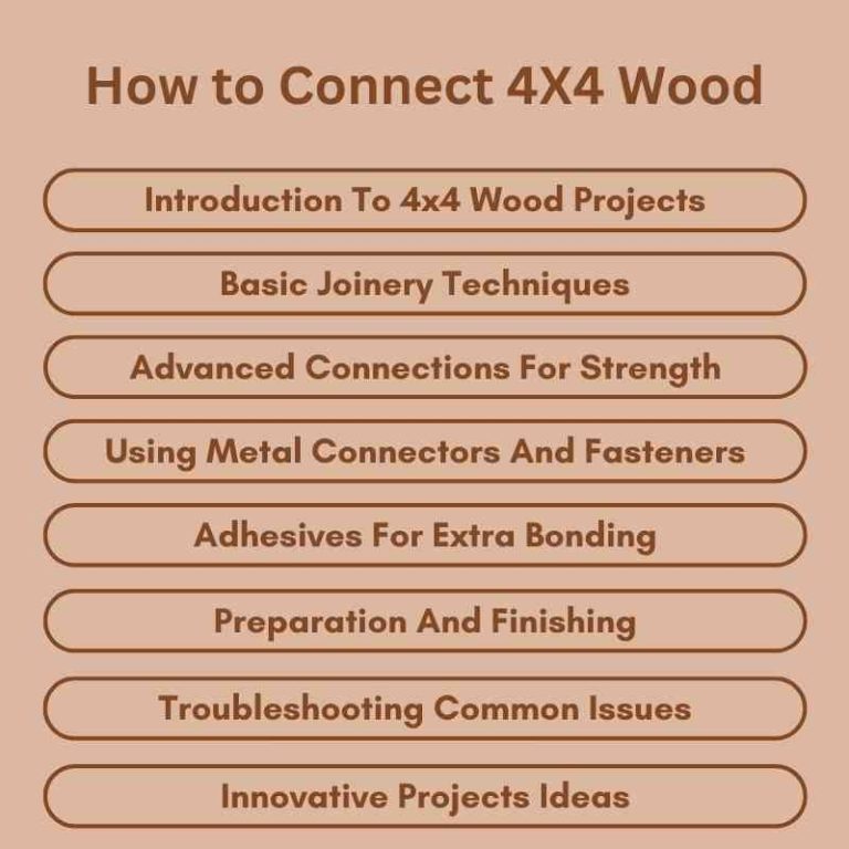 How to Connect 4X4 Wood: Secure & Seamless Tips