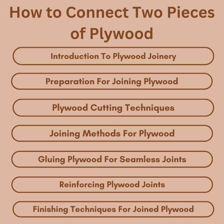 How to Connect Two Pieces of Plywood: Seamless Tips