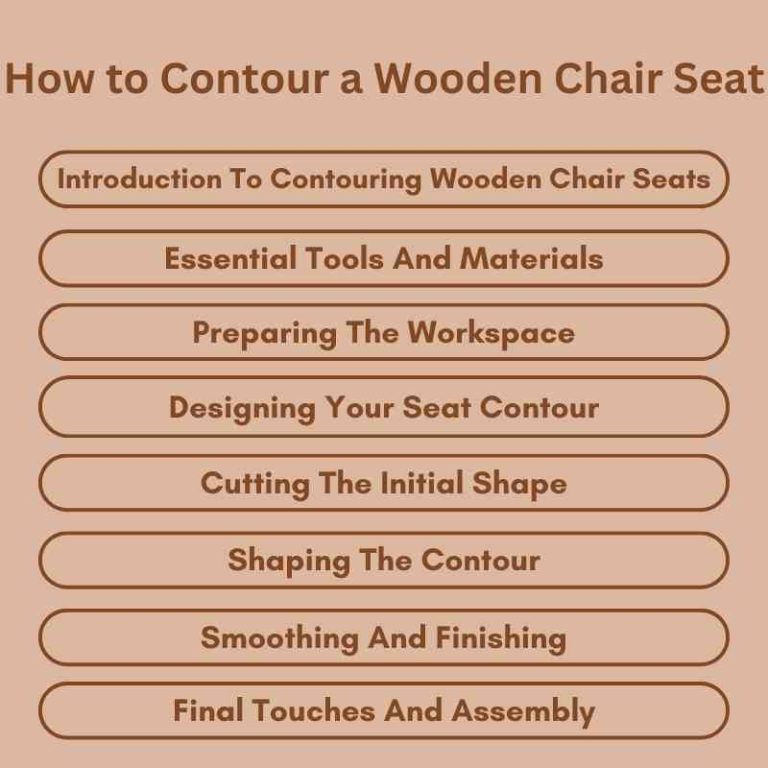 How to Contour a Wooden Chair Seat: A Step-by-Step Guide
