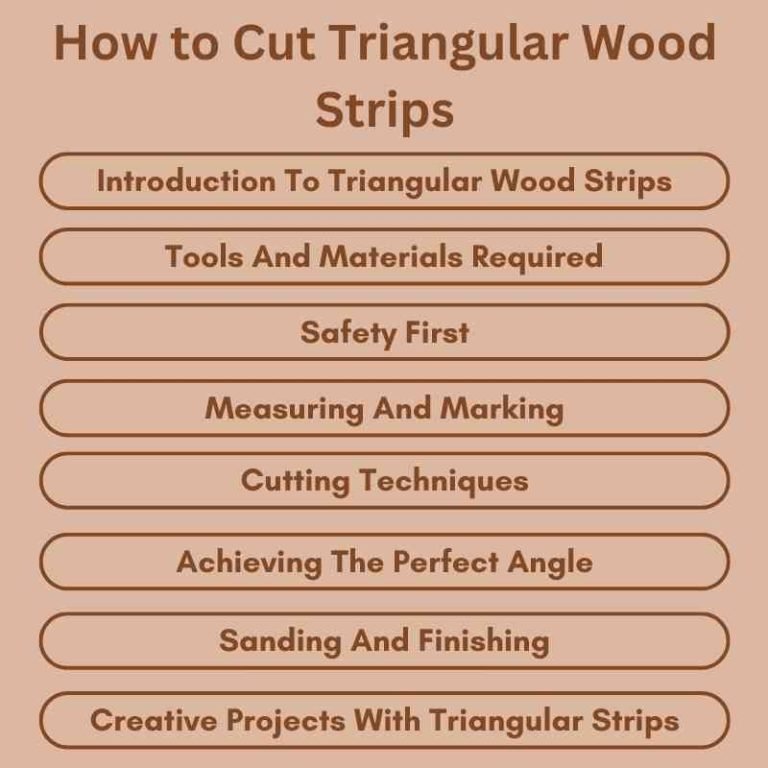 How to Cut Triangular Wood Strips: Easy DIY Guide