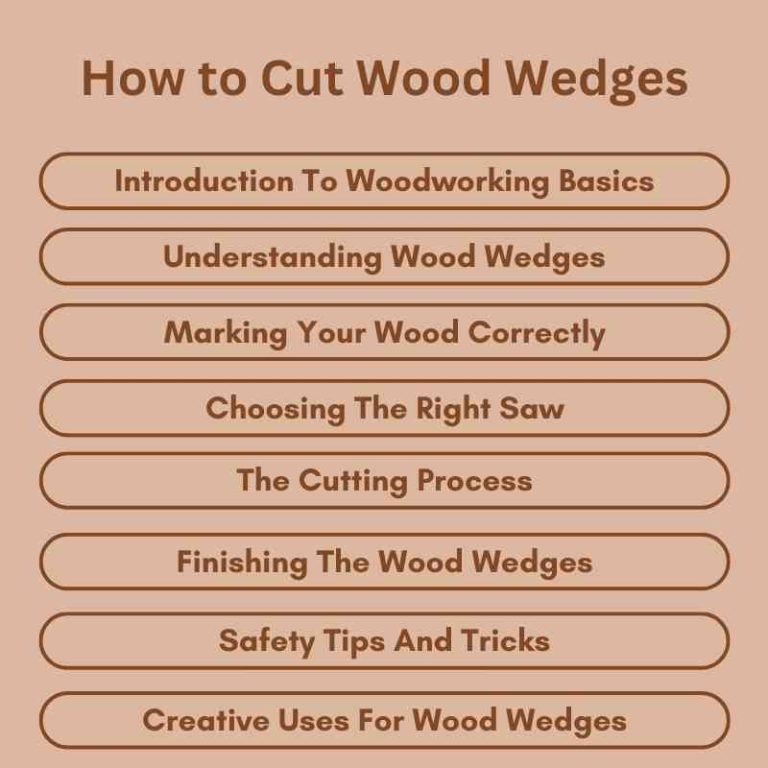 How to Cut Wood Wedges: A Step-by-Step DIY Guide