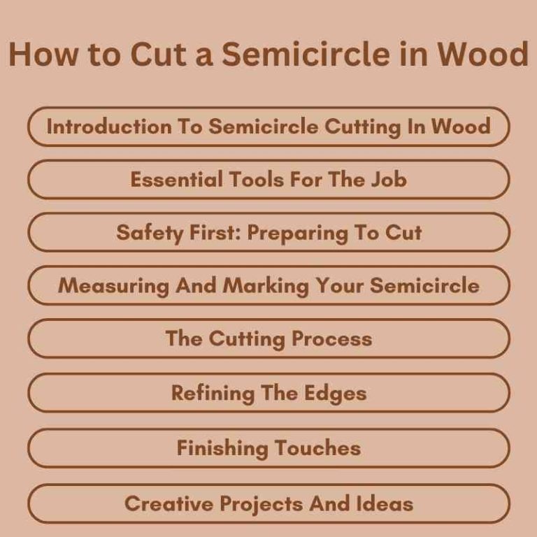 How to Cut a Semicircle in Wood: Easy Step-by-Step Guide