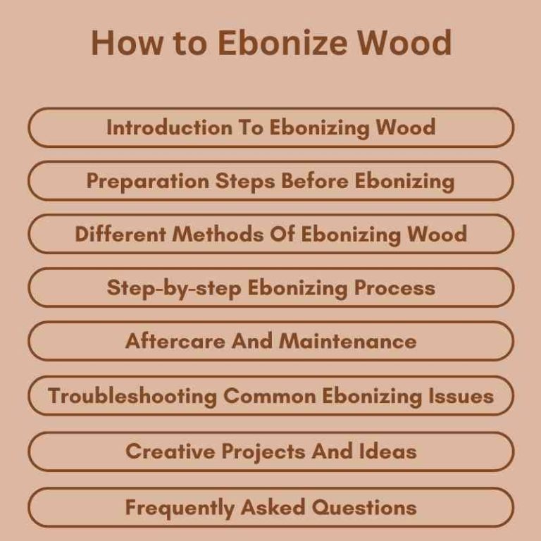How to Ebonize Wood: Achieve a Chic, Dark Finish!