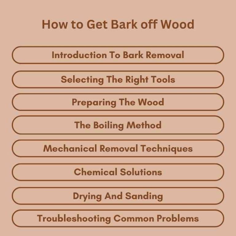 How to Get Bark off Wood: Easy & Effective Methods