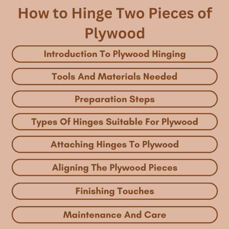 How to Hinge Two Pieces of Plywood: Smooth & Sturdy!