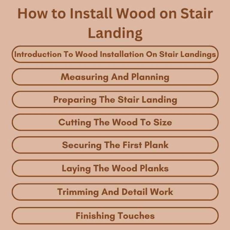 How to Install Wood on Stair Landing: A Step-by-Step Guide