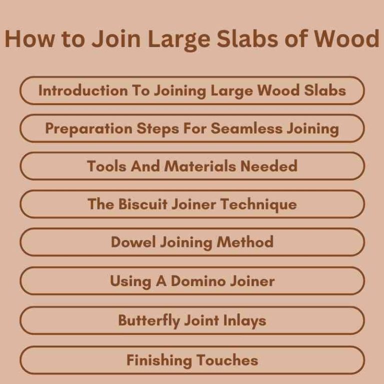 How to Join Large Slabs of Wood: Seamless Techniques