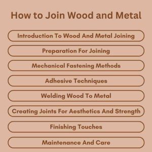 How to Join Wood and Metal: Seamless DIY Techniques