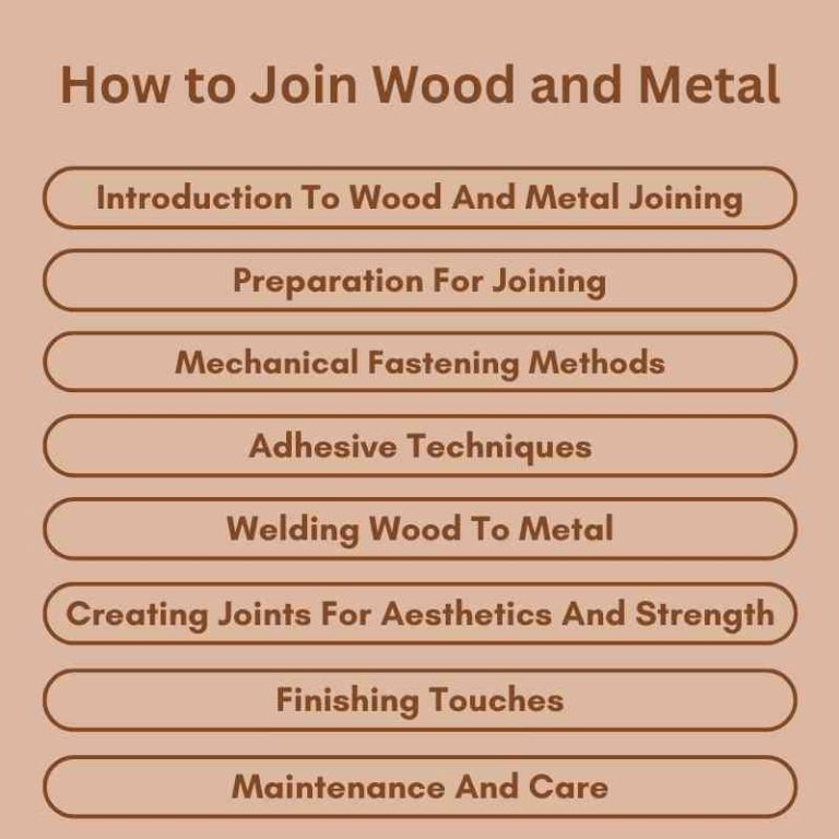 How to Join Wood and Metal: Seamless DIY Techniques